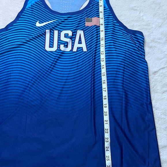 Nike | Shirts | Usa Nike Mens Xl Olympic Jersey Kit Singlet Blue Usa ...